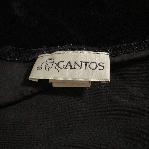Gantos | Tops | Vintage Gantos Black Velour Long Sleeve Top | Poshmark